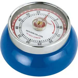 ZASSENHAUS Magnetic Retro 60 Minute Kitchen Timer Royal Blue
