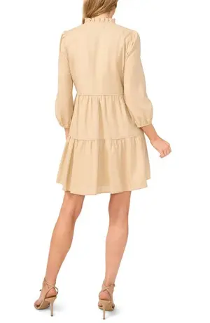 CECE DUPRAZ Long Sleeve Tiered Dress