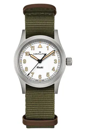Hamilton Khaki Field Strap Watch - White