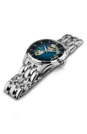 Hamilton Jazzmaster Open Heart Automatic Bracelet Watch - Blue