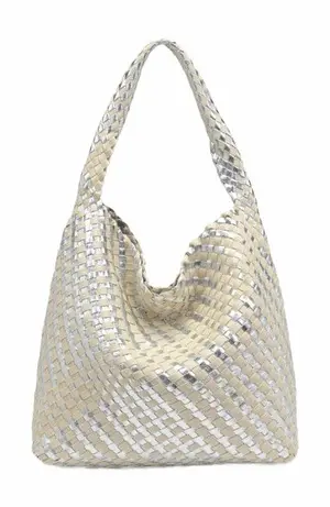 MODA LUXE Ellery Hobo - Silver Ivory