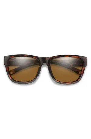 SMITH Joya 56mm Chromapop™ Polarized Square Sunglasses - Tortoise/chromapop Brown