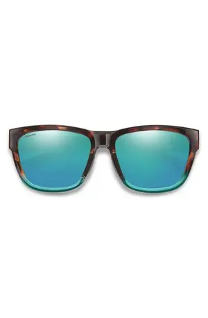 SMITH 56mm Joya Chromapop™ Polarized Square Sunglasses - Opal Fade / Chromapop Opal
