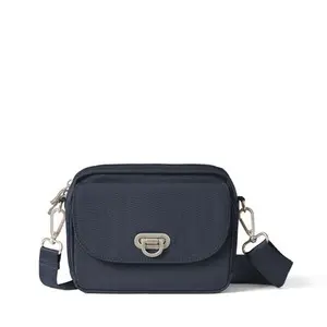 BAGGALLINI Coastal Flip Lock Camera Bag Crossbody - French Navy