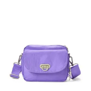 BAGGALLINI Coastal Flip Lock Camera Bag Crossbody - Lavender Surf