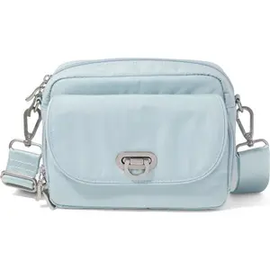 BAGGALLINI Coastal Flip Lock Camera Crossbody Bag - Pool