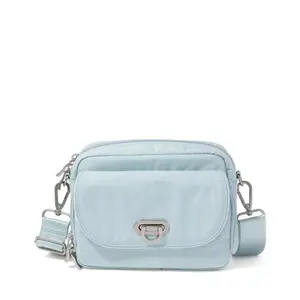 BAGGALLINI Coastal Flip Lock Camera Crossbody Bag - Pool
