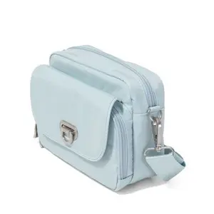 BAGGALLINI Coastal Flip Lock Camera Crossbody Bag - Pool