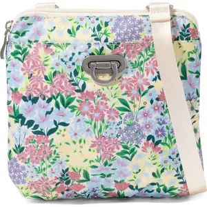 BAGGALLINI Mini Crossbody Bag With Flip Lock Closure - Meadow Print