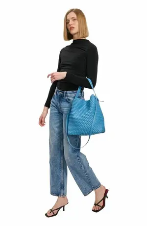 MODA LUXE Edith Hobo Bag - Denim