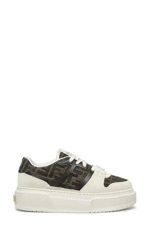 Fendi Match Platform Sneakers - Crema/ Tobacco