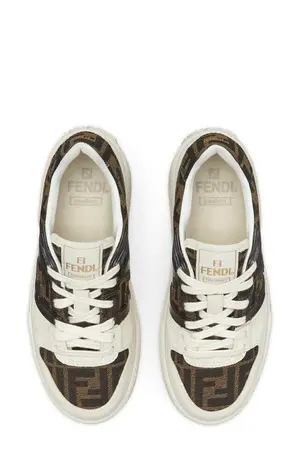 Fendi Match Platform Sneakers - Crema/ Tobacco