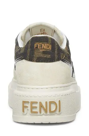 Fendi Match Platform Sneakers - Crema/ Tobacco