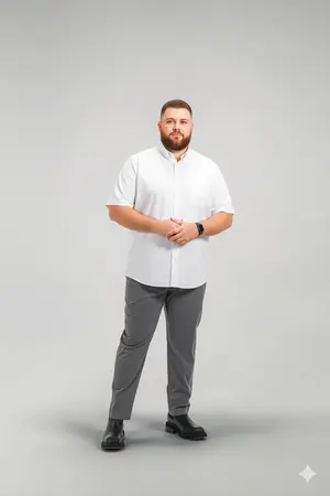 REGENT ROW Men’s Big And Tall Commuter Shirt, Short Sleeve Button Down, Tailored Fit, Spread Collar, Performance Fabric - White