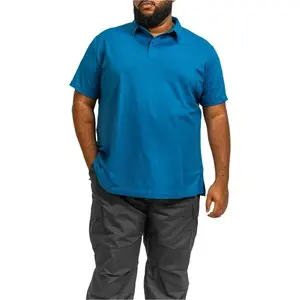 REGENT ROW Big And Tall Casual Commuter Tech Polo Blue
