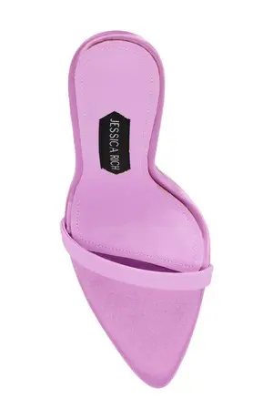 JESSICA RICH Rich Strappy Satin Sandal - Lilac