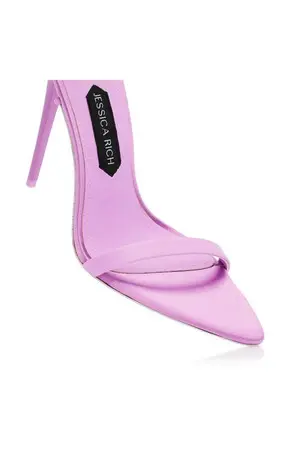 JESSICA RICH Rich Strappy Satin Sandal - Lilac