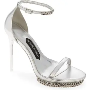 JESSICA RICH Platform Sandals - Silver