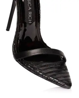 JESSICA RICH High Heel Strappy Sandals - Black