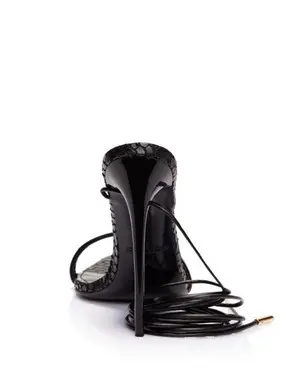 JESSICA RICH High Heel Strappy Sandals - Black