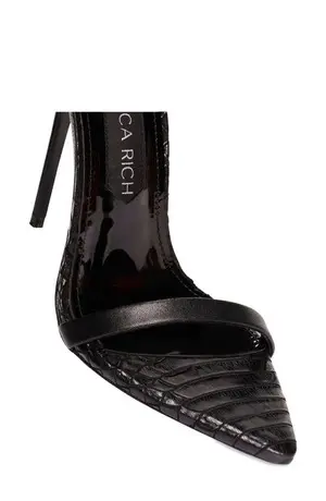 JESSICA RICH High Heel Strappy Sandals - Black