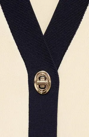 Mango Contrast Trim Sweater Vest