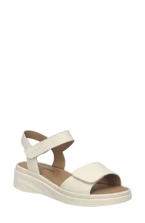 Josef Seibel Severan Ankle Strap Wedge Sandals - Creme