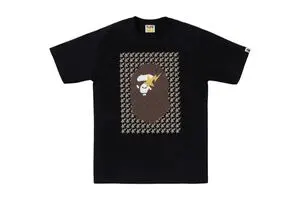 BAPE Sta Houndstooth Ape Head Tee Shirt Black/brown