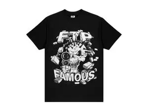 FTP X Famous Skull Tee Shirt - Black