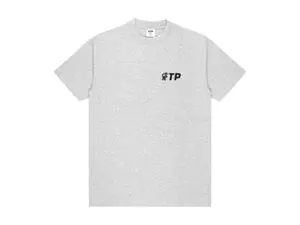 FTP X Famous Logo Tee Shirt - Heather Grey