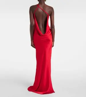 Norma Kamali One-shoulder Gown
