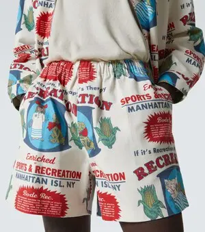 BODE Enrichment Printed Cotton Shorts - Multicoloured