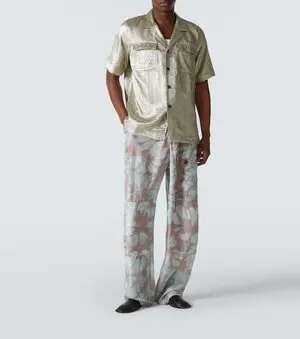 Dries Van Noten Pleated Shirt - Silver