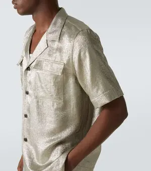 Dries Van Noten Pleated Shirt - Silver