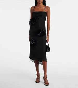 JACQUES WEI Embroidered Maxi Dress