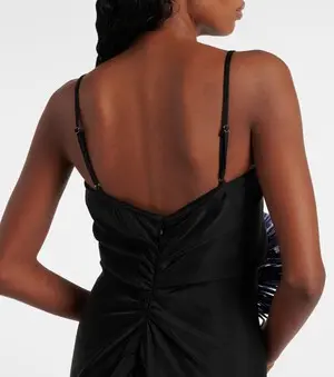 JACQUES WEI Embroidered Maxi Dress