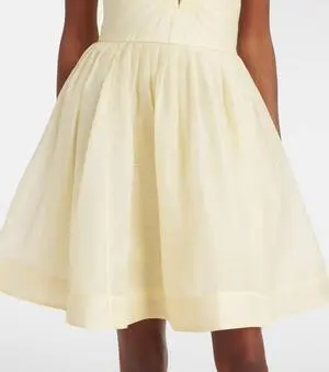 Zimmermann Illuminate Pleated Mini Dress - Yellow
