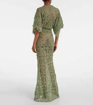 Norma Kamali Obie Cotton-blend Gown