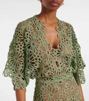 Norma Kamali Obie Cotton-blend Gown