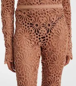 Norma Kamali Cotton-blend Bootcut Pants