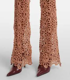 Norma Kamali Cotton-blend Bootcut Pants