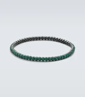 Shay Jewelry 18kt Gold Bracelet With Emeralds - Black