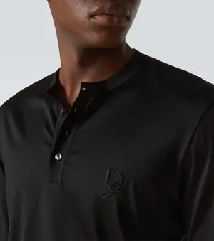 Dolce & Gabbana Silk Henley Shirt