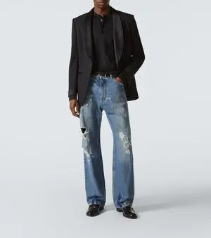 Dolce & Gabbana Silk Henley Shirt