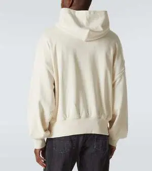 Dolce & Gabbana Embroidered Cotton Jersey Hoodie - Neutrals