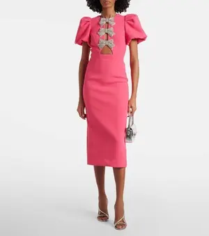 Rebecca Vallance Posey Embellished Midi Dress