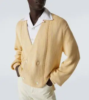 BODE Cotton Double-breasted Cardigan