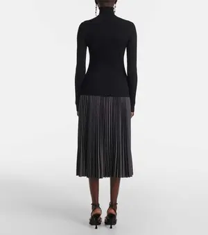 Dolce & Gabbana Wool-blend Turtleneck Sweater - Black