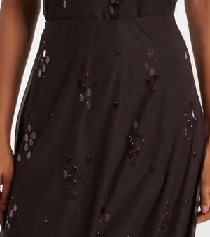 XU ZHI Embellished Midi Skirt