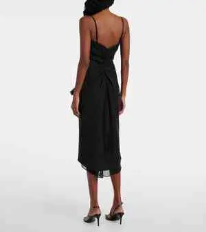 JACQUES WEI Embroidered Maxi Dress